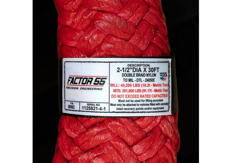 Extreme Duty Kinetic Energy Rope 2.5" X 30' – Factor55